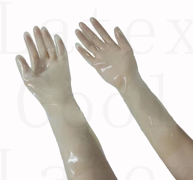 LATEX GUMMI HANDSCHUHE völlig glatt Transparent EUR 15,99 - PicClick DE