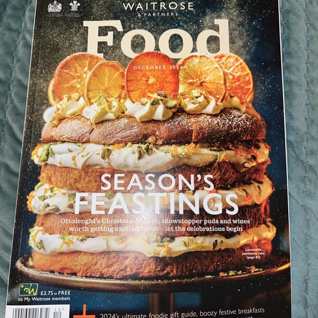 WAITROSE FOOD MAGAZINE - December 2024, Limoncello Panettone Cake £4.95 ...