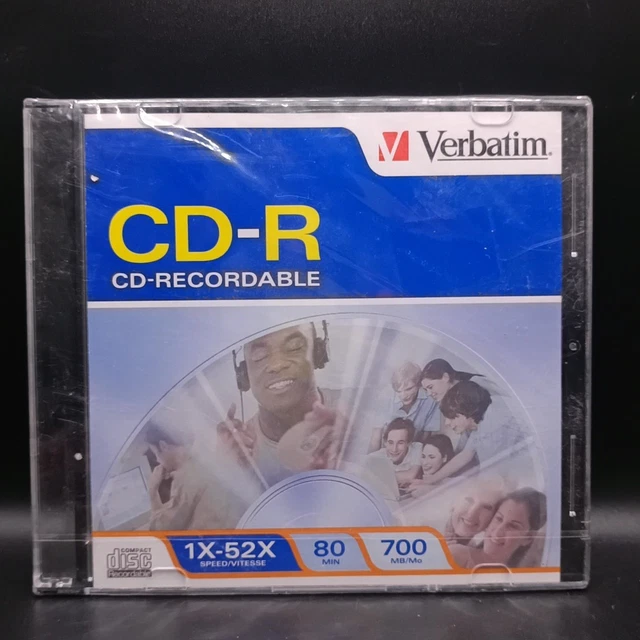 VERBATIM CD-R CD-RECORDABLE India CD-R 2003 1X-52X 700 MB/Mo (80 MIN) New Sealed $7.79 - PicClick CA