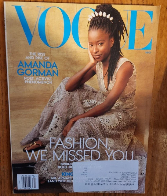 AMANDA GORMAN VOGUE Rise Of A Poet Activiste Phénomène Giorgio Armani ...