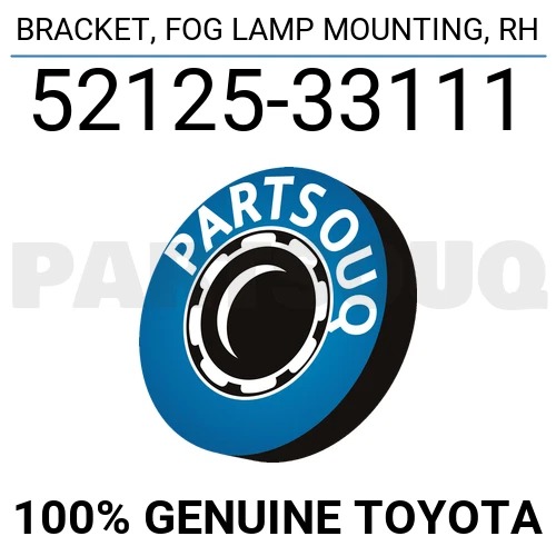 5212533111 GENUINE TOYOTA BRACKET, FOG LAMP MOUNTING, RH 52125-33111 ...