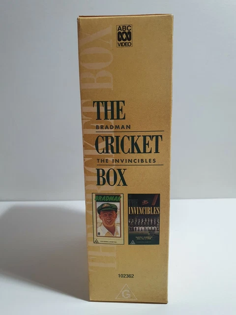 THE CRICKET BOX 2 x VHS Videos The Invincibles + Sir Donald Bradman ...