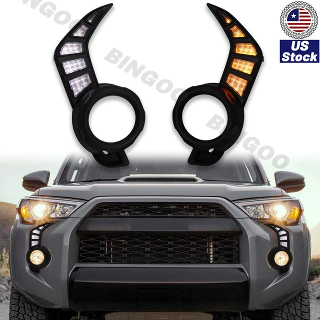 FRONT BUMPER FOG Lights LED For Toyota 4Runner 2014-2023 DRL Turn ...