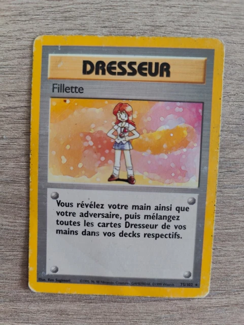 CARTE POKÉMON RARE Dresseur : Fillette - Set de Base Wizards FR🇫🇷 - 75/ ...