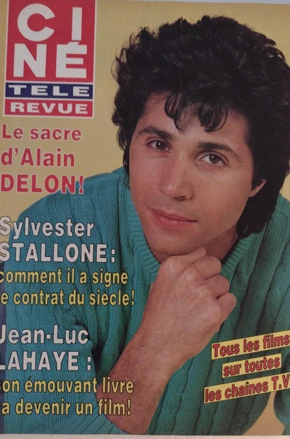 CINE REVUE / Alain Delon- Sylvester Stallone - Jean Luc Lahaye / 06 86 EUR 10,00 - PicClick FR