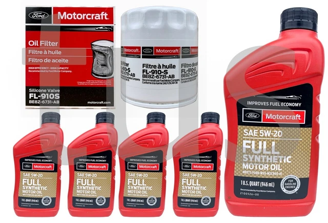 FULL SYNTHETIC MOTORCRAFT Oil change kit for 2021 Ford Transit Connect ...