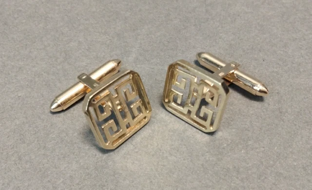 14 CARAT YELLOW Gold Cufflinks Bullet Back Hallmarked 585 14K Weight 7 ...