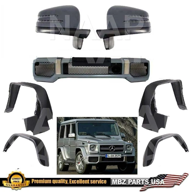 G63 FRONT BUMPER + Flares AMG Conversion Body Kit G500 G550 + Side ...