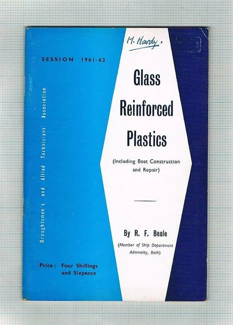 GLASS REINFORCED PLASTICS GRP inc. Boat Construction & Repair, booklet ...