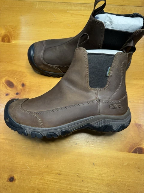 KEEN MEN’S SLIP-ON Anchorage III WP Casual Boots 1017790 Earth/Mulch ...