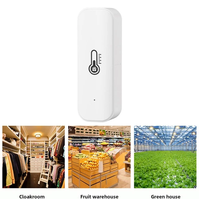 TEMPERATURE HUMIDITY ALARM Wireless Temperature Sensor Indoor Climate ...