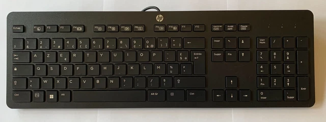 HP FRENCH KEYBOARD USB French Azerty layout Computer Language Keyboards ...