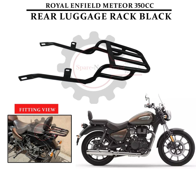 ROYAL ENFIELD &METEOR 350cc" Rear "Luggage Rack" Black £66.14 - PicClick UK