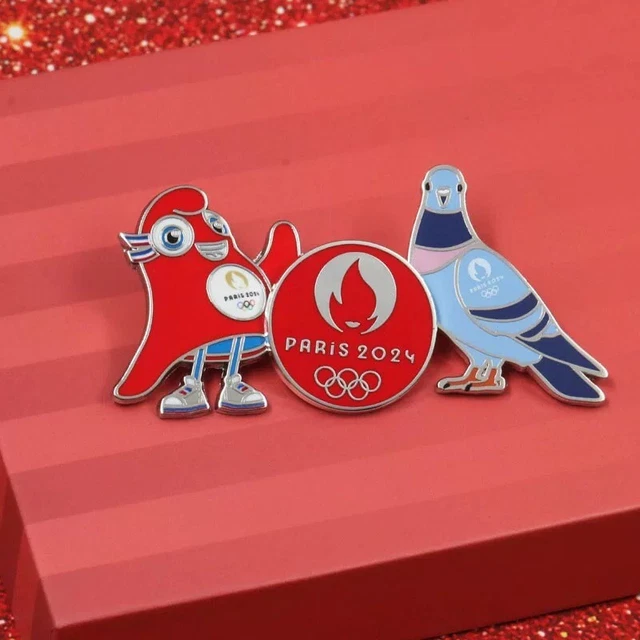 PARIS 2024 OLYMPICS Logo Pin Badge Official Merchandise 3PCS £25.28 - PicClick UK