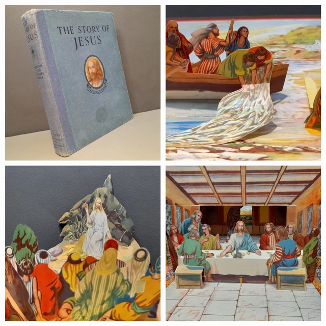 VINTAGE JESUS POP Up Book The Story Of Jesus Bookano Living Pictures ...