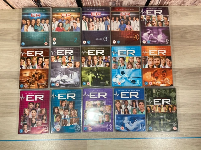 ER SEASON 1-15 DVD Complete Series Box Set US TV Medical Hospital Drama ...