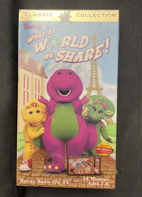 BARNEY WHAT A World We Share VHS NIB £87.49 - PicClick UK