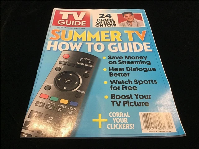 TV GUIDE MAGAZINE July 25-Aug 14, 2022 Summer TV How To Guide £6.67 ...