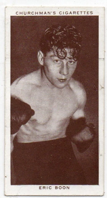 ORIGINAL CHURCHMAN CIGARETTE CARD BOXING PERSONALITIES 1938 No.5 ERIC BOON £1.99 - PicClick UK