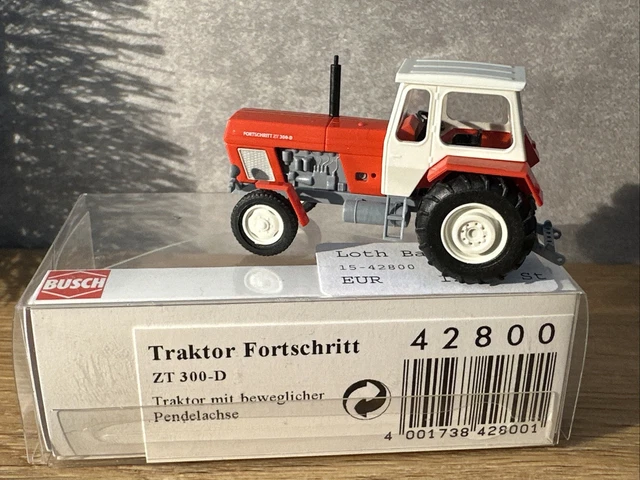 MODELLAUTO 42800 BUSCH 1:87 Traktor Fortschritt IFA ZT300D OVP neu EUR ...