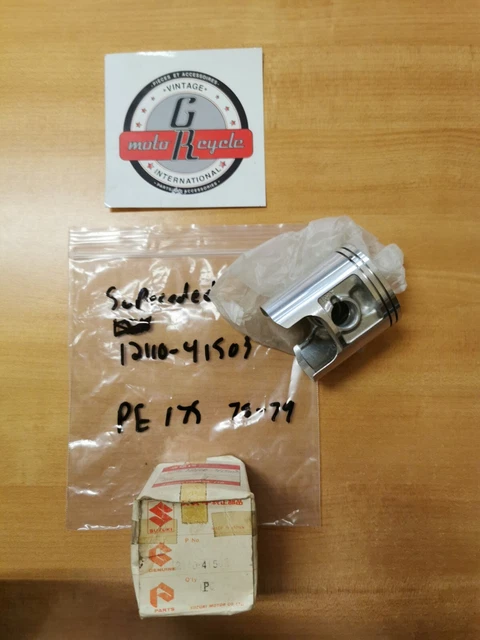 NEW NOS SUZUKI Pe175 1978 1979 Piston 12110-41502 Superseded By 12110 ...