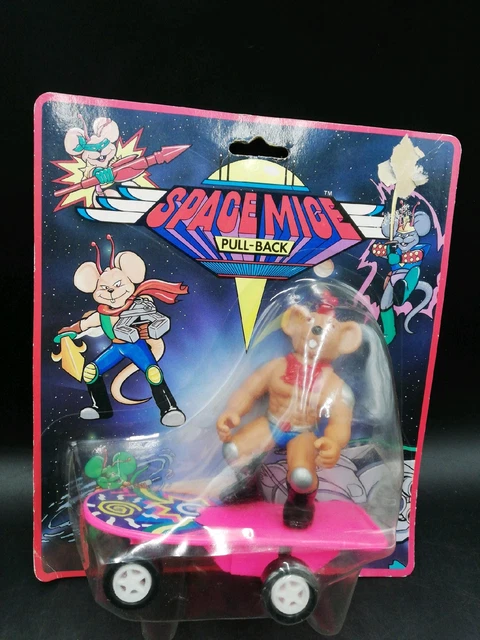 BIKER MICE FROM Mars FIGHTING ACTION FIGURE Pull Back Space Skate pink ...