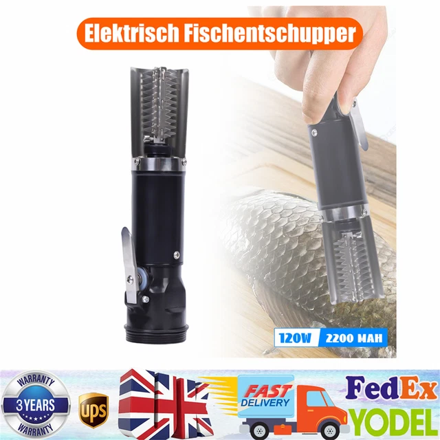 120W RECHARGEABLE ELECTRIC Fish Scale Scraper Scaler Kitchen Clean ...