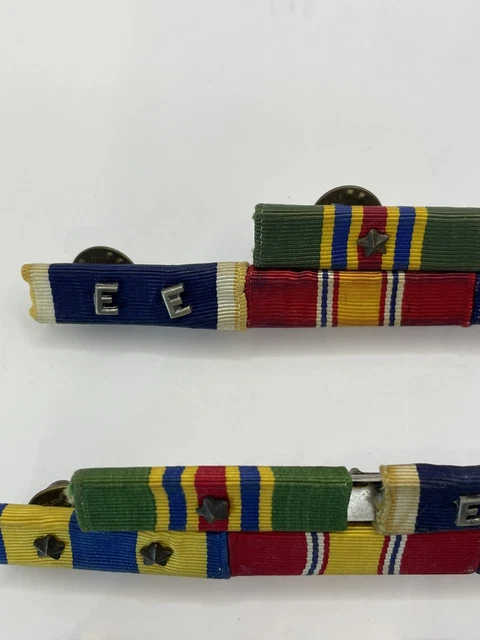 WW2 II US Military Ribbon Bar Rack Lot Some Pin Backs £93.92 - PicClick UK