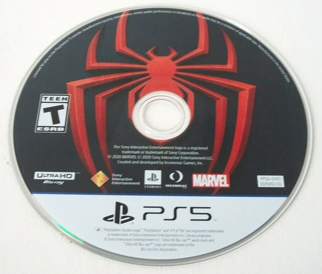 SPIDER-MAN: MILES MORALES Sony PlayStation 5 PS5 Game Disc Only ...