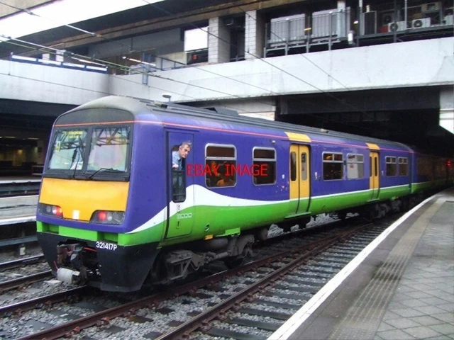 PHOTO CLASS 321 4-Car Emu No 321 417 At Birmingham New St 01/08 £2.00 ...