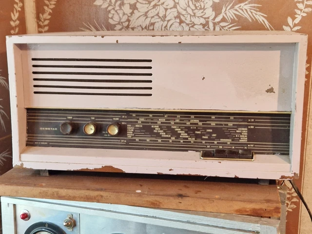 RARE VINTAGE GEMSTAR Mod.333 Valve Radio £29.00 - PicClick UK