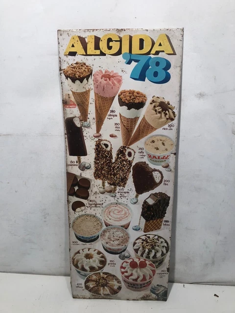 LISTINO PREZZI GELATI Algida ‘78 EUR 350,00 - PicClick IT