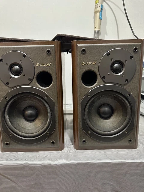 ONKYO D-202AII Bookshelf Speakers Pair set Brown Tested from japan £261 ...
