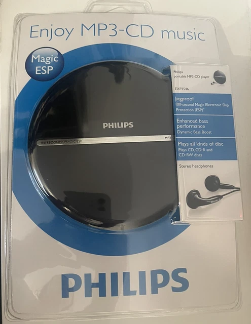PHILIPS PORTABLE MP3 - CD Player EXP2546 New & Sealed £45.00 - PicClick UK