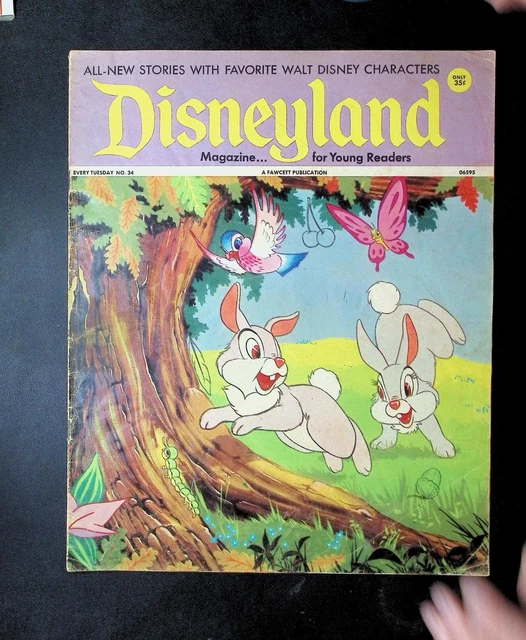DISNEYLAND MAGAZINE NO. 34 October 23 1972 Walt Disney Fawcett ...