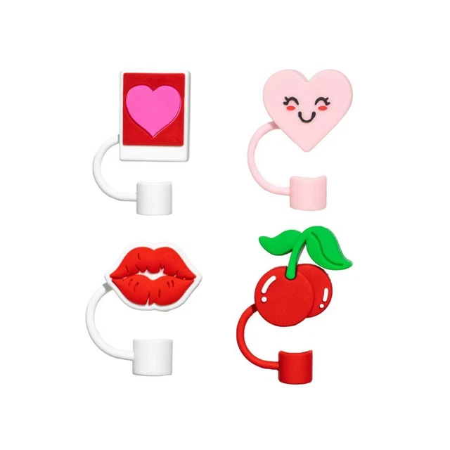 CHARCHARMS STANLEY 2026 VALENTINES Straw Cover Toppers 💘🥤 £26.86 ...