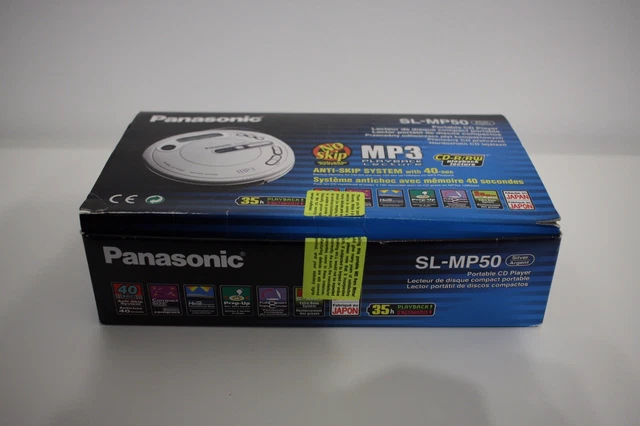 PANASONIC SL-MP50 PORTABLE CD Player Made In JAPAN Boxed £49.50 ...