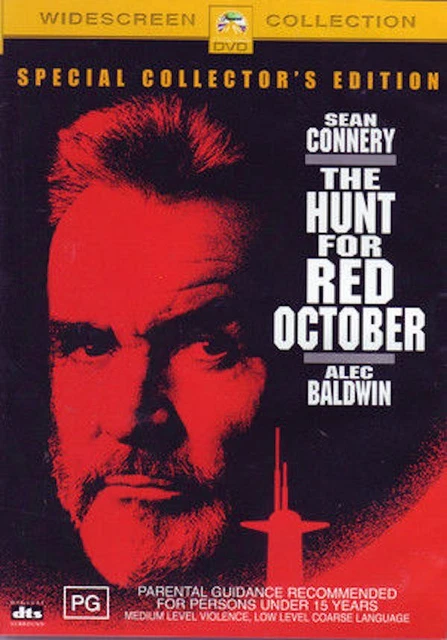 THE HUNT FOR RED OCTOBER - SEAN CONNERY DVD Action Disc Excellent $9.99 ...