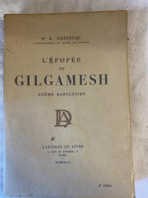 THE EPIC OF Gilgamesh.Babylonian Poem. CONTAINER G. 1939 £30.61 ...