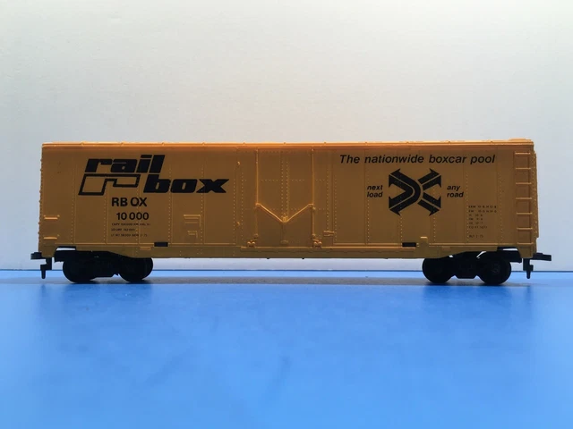 HO SCALE &RAIL Box" RBOX 10000 Fifty Foot Freight Train Box Car #5 $12. ...