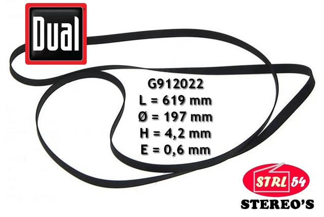 DUAL TURNTABLE VINYL Record Belt 197 x 4.2 X 0.6mm Fits BST PR 70/2 $34 ...