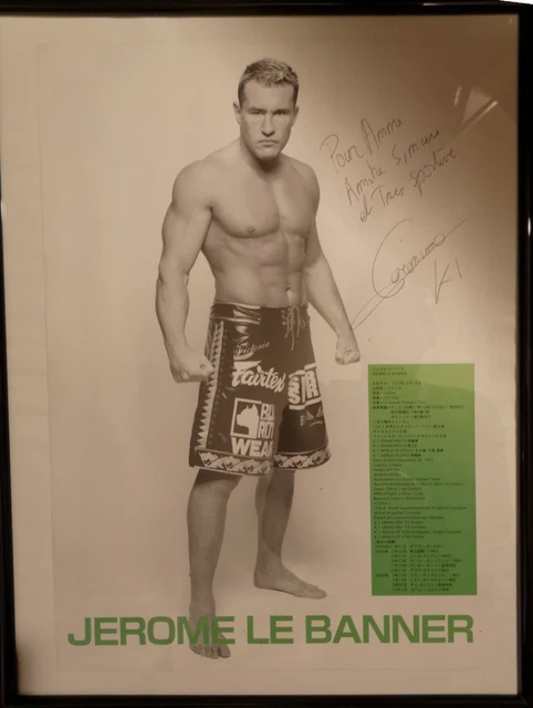 AFFICHE DÉDICACÉE ENCADRÉE signée Jerome Le Banner Géronimo EUR 45,00 ...