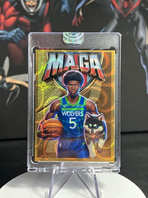 ANTHONY EDWARDS 2024 Anime of Sport Swag dessin animé maga réfracteur ...