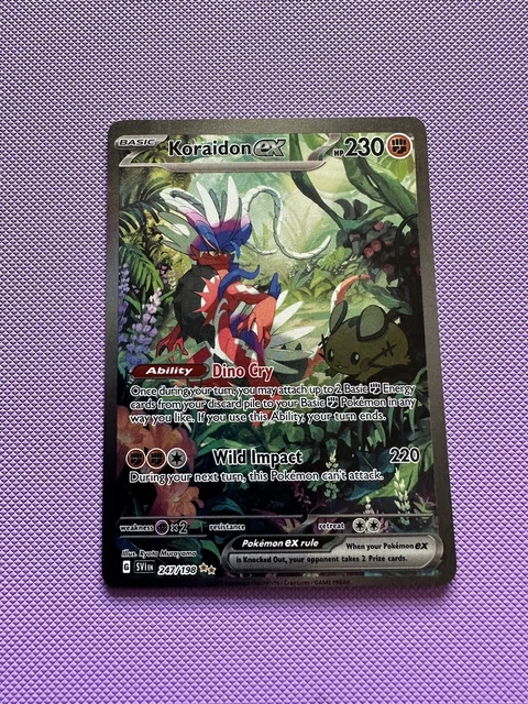 KORAIDON EX 247/198 Special Illustration Rare Pokémon Card Scarlet ...