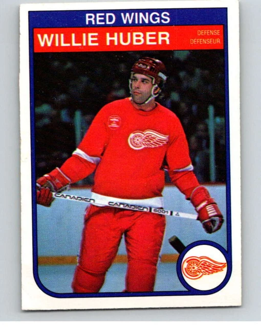 1982-83 O-PEE-CHEE #85 Willie Huber Detroit Red Wings V57711 EUR 1,01 ...