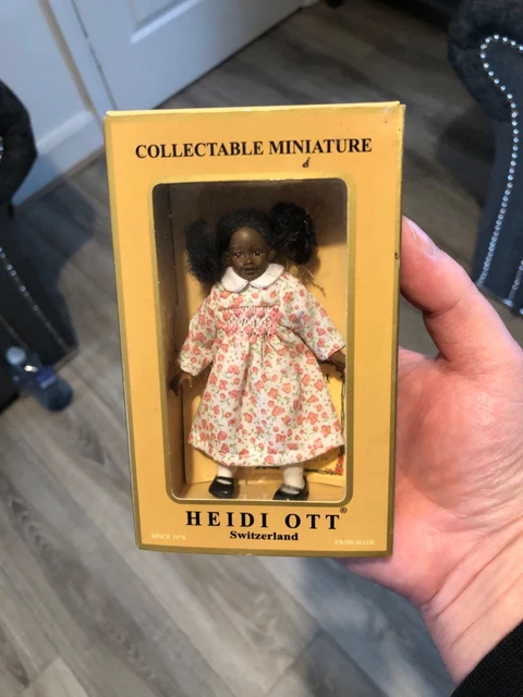 ULTRA RARE HEIDI Ott miniature 1:12 black doll £139.99 - PicClick UK