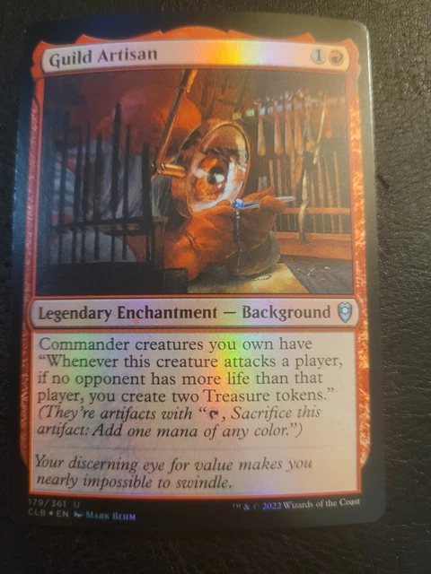 FOIL GUILD ARTISAN MTG Baldur's Gate Magic #179 CLB Commander ...