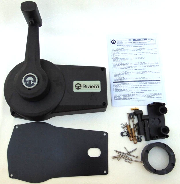 OUTBOARD INBOARD REMOTE Control fully adjustable side mount universal ...