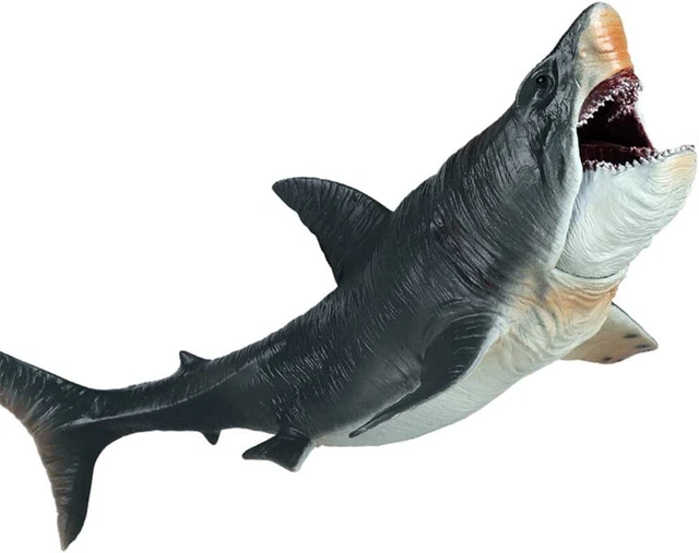 REALISTIC MEGALODON SHARK Ocean Animal Model Toy Education Figure For ...