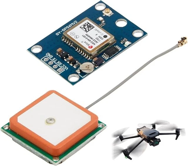 GY-GPS6MV2 3V-5V NEO-6M GPS Module Board With Antenna For Arduino ...